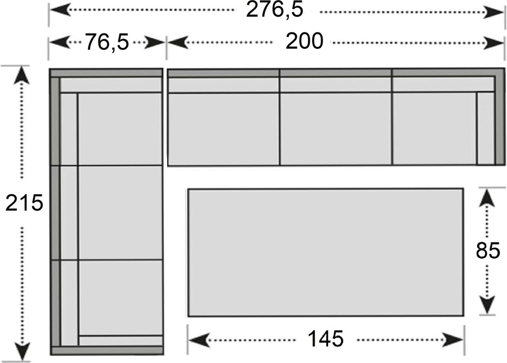Doppler HAWAII LIKA-TEX® - zahradní stůl - Rozbalené zboží (N597)