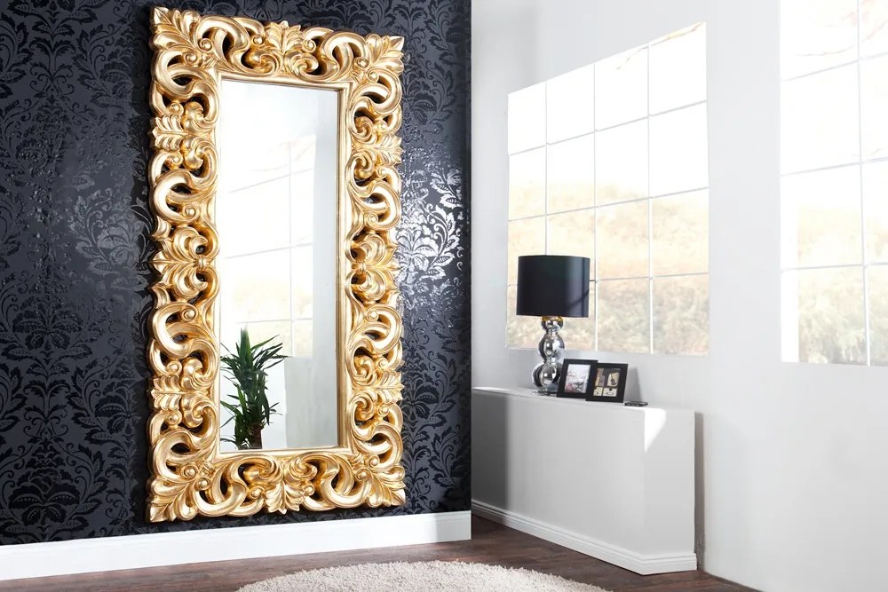 Zrcadlo Veneto zlaté Antik 180cm - Skladem
