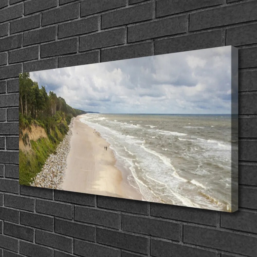 Obraz na plátně Pláž Moře Strom Příroda 125x50 cm