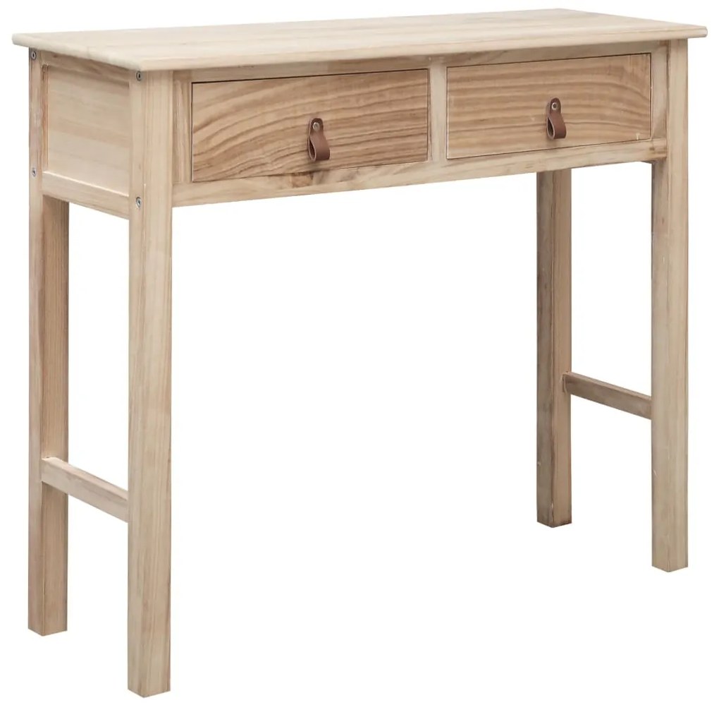 284149 vidaXL Konzolový stolek přírodní 90 x 30 x 77 cm dřevo