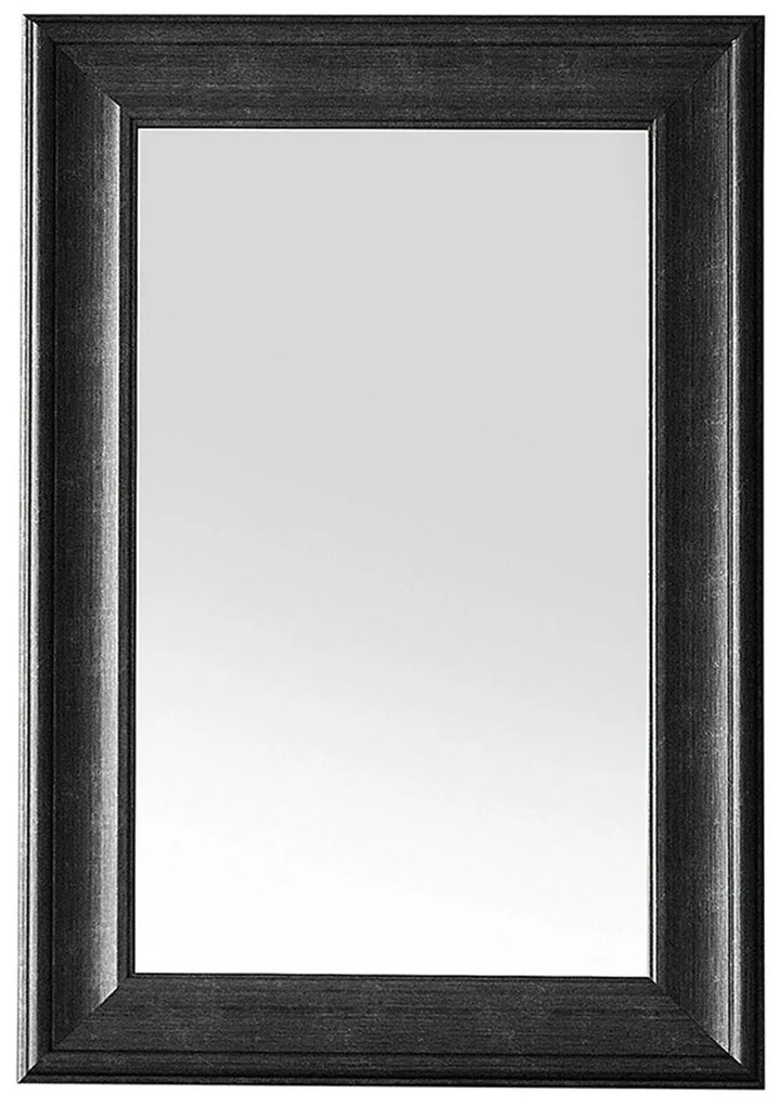 Nástěnné zrcadlo v dekorativním rámu 61 x 91 cm černé LUNEL Beliani
