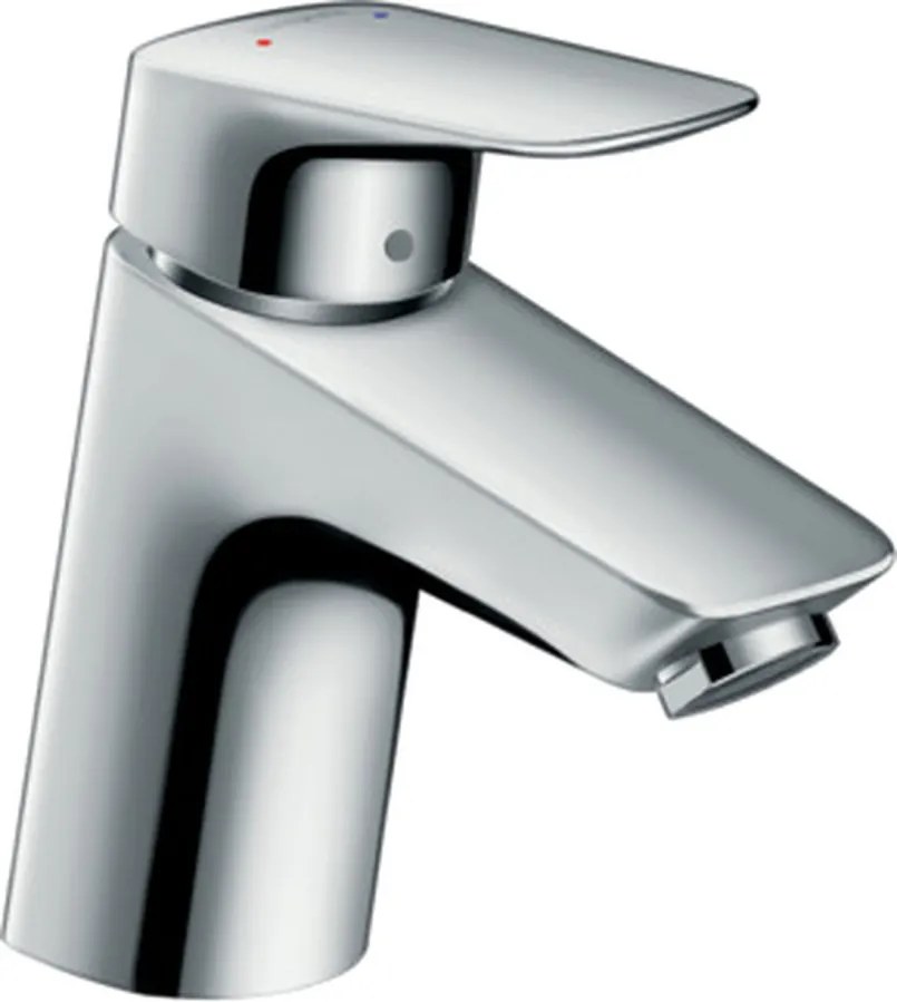Hansgrohe Logis, páková umyvadlová baterie 70 LowFlow s odtokovou soupravou s táhlem, chromová, HAN-71078000