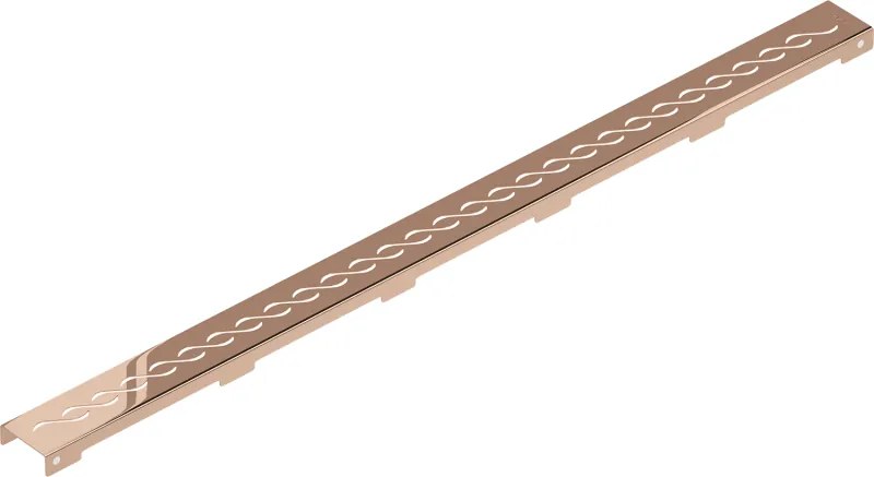 Mexen Flat, lineární podlahový žlab 80 cm, růžové zlato, 1623080