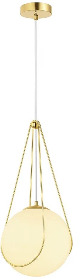 Toolight Toolight, stropní svítidlo 20cm, 1xE27, APP1793-1CP, zlatá-bílá, OSW-04351