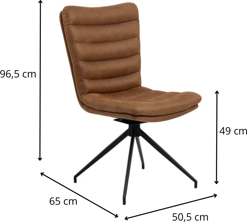 Jídelní židle Arafto hnědá