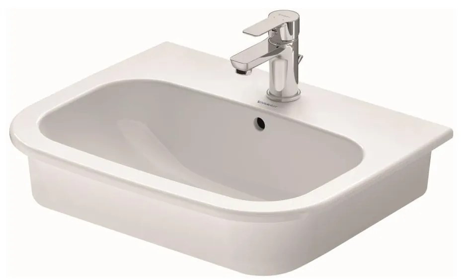 Duravit 337540000 - Zápustné umyvadlo D-CODE 54,5x43,5 cm keramika/lesklá bílá 0337540000