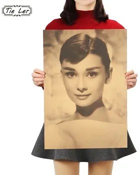 Plakát Audrey Hepburn 51,5x36cm Vintage č.10