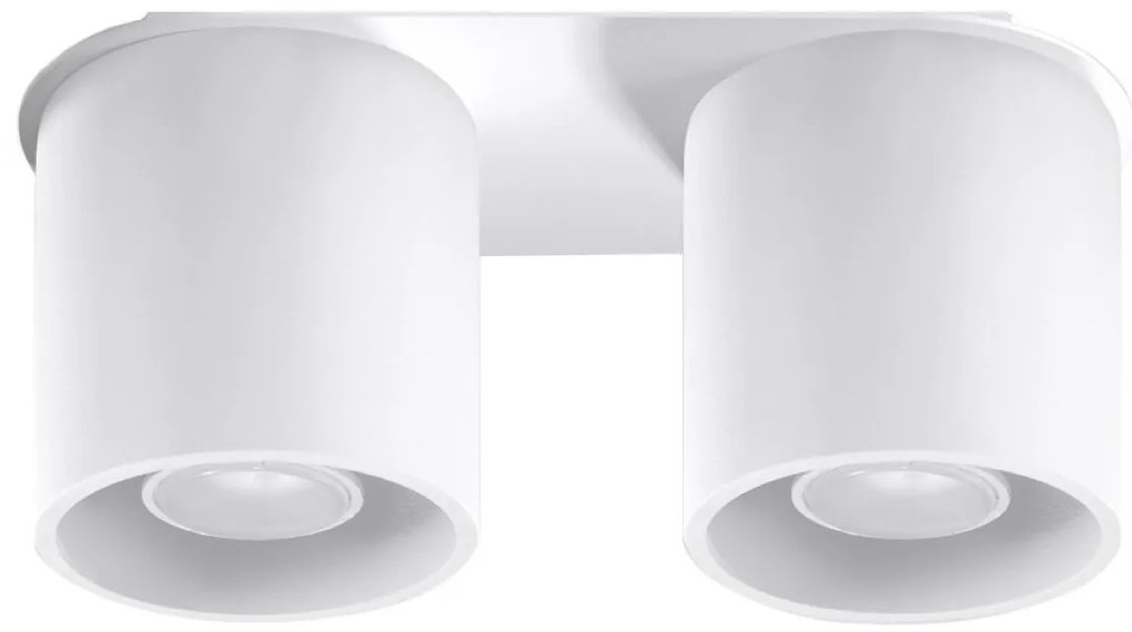 Stropní svítidlo Orbis, 2x bílé kovové stínítko