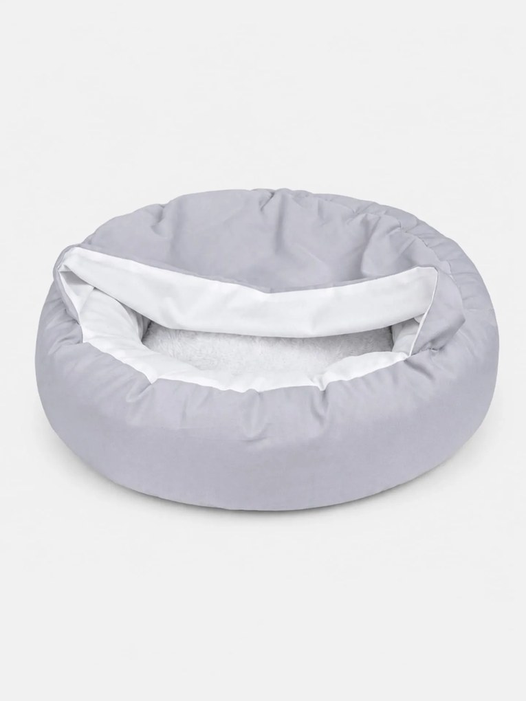 Sinsay - Kulatý pelíšek pro zvířata s kapucí - šedá