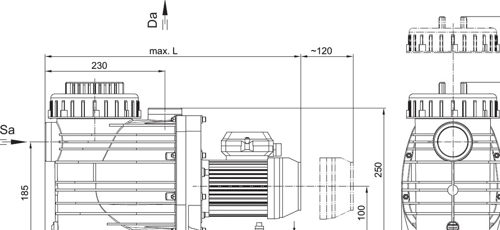Badu Bazénové čerpadlo Axel 12 – 12 m³/h, 230 V