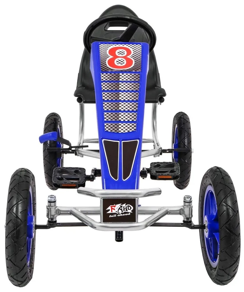 Šlapací čtyřkolka Go-Kart F8 modrá