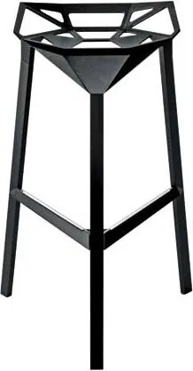 Barová židle Stool, černá