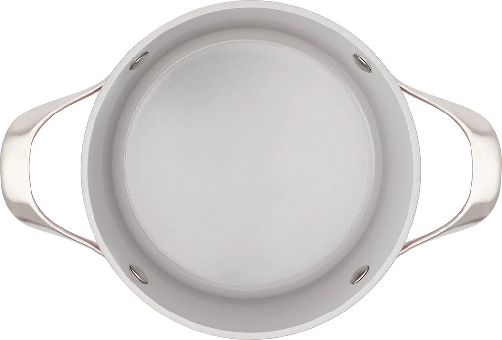 Elmich Nepřilnavý keramický hrnec Zen Ø 18 cm - krémově bílá