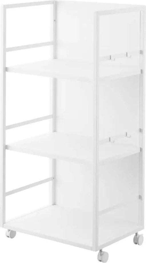 Bílý kovový pojízdný regál 42x84,5x32 cm Tower – YAMAZAKI