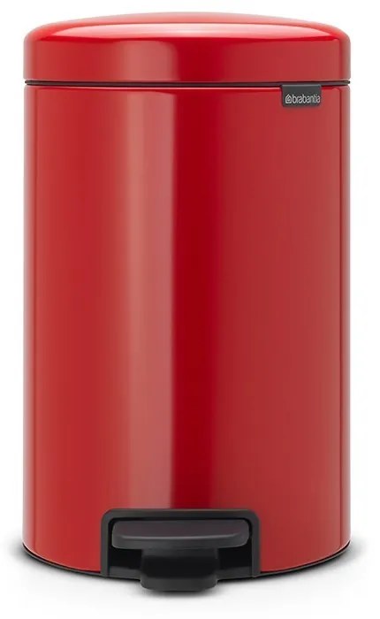Brabantia NEWICON Pedálový odpadkový koš 12 l - zářivě červená