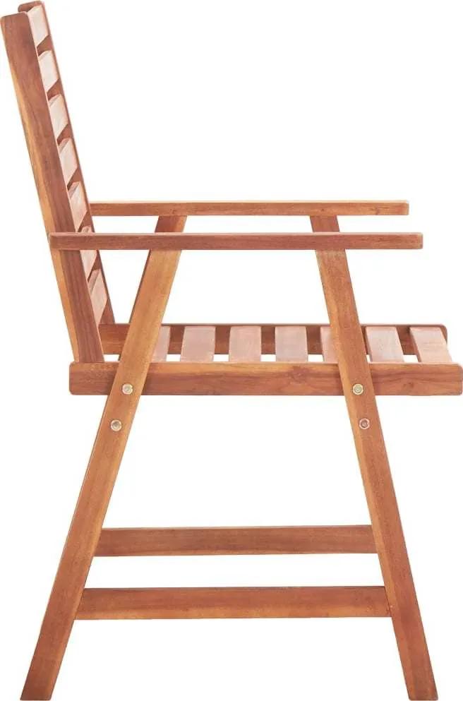 vidaXL Zahradní jídelní židle 8 ks masivní akáciové dřevo [3078319] Barva: Hnědá