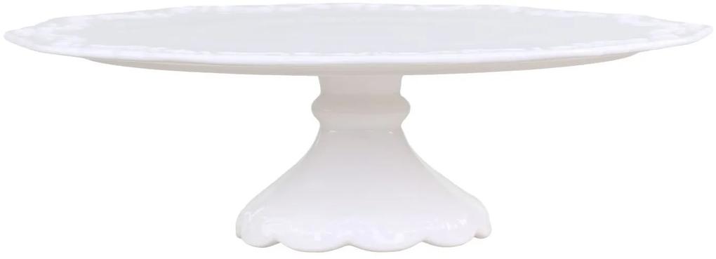 Porcelánový podnos na dort s krajkou Provence lace - Ø 28*9cm