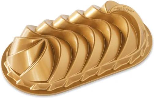 Nordic Ware Forma na chlebíček Heritage 6cup zlatá