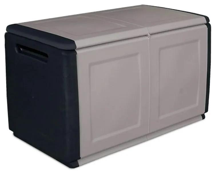 Artplast Plastový odkládací box s víkem na nářadí, 960x570x530 mm, šedý