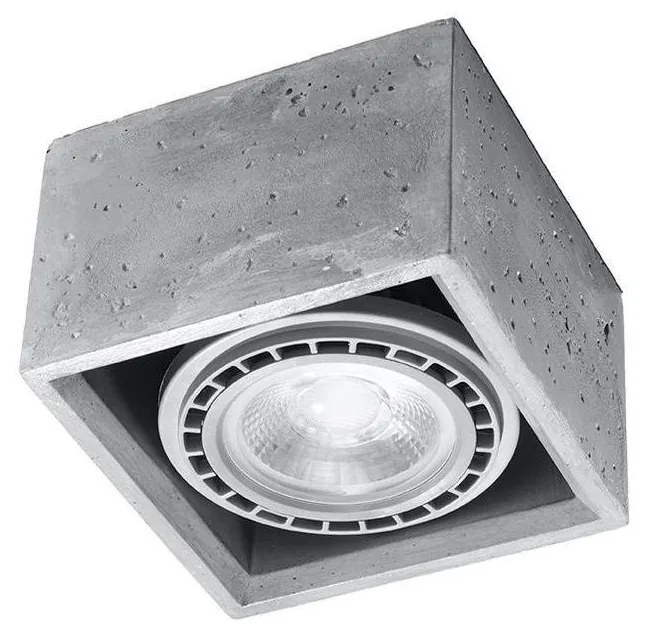 Sollux Sollux SL.0883 - Stropní svítidlo QUATRO 1xGU10/40W/230V beton SLX0479