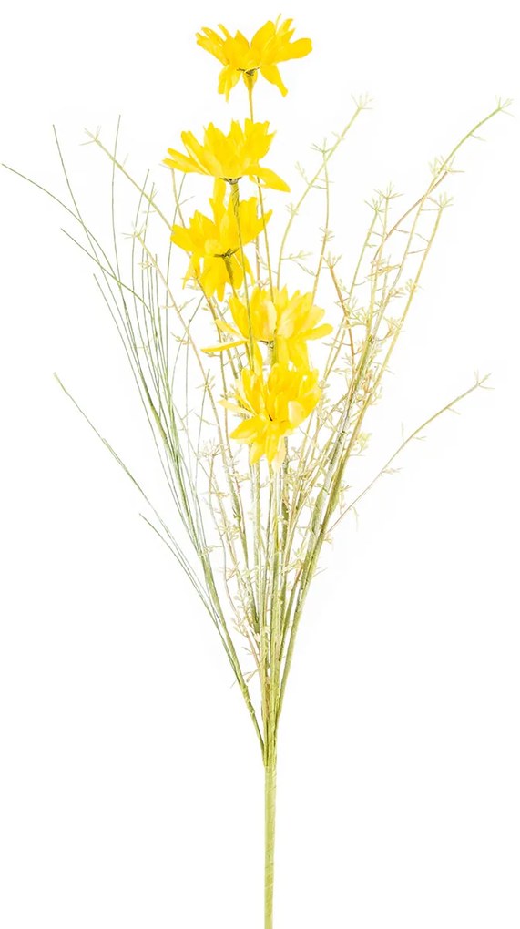 Umělé luční květy 50 cm, žlutá