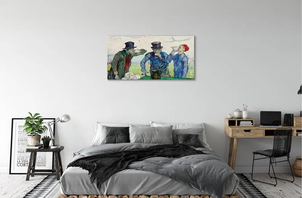 Obrazy na plátně Umění muži setkání 140x70 cm