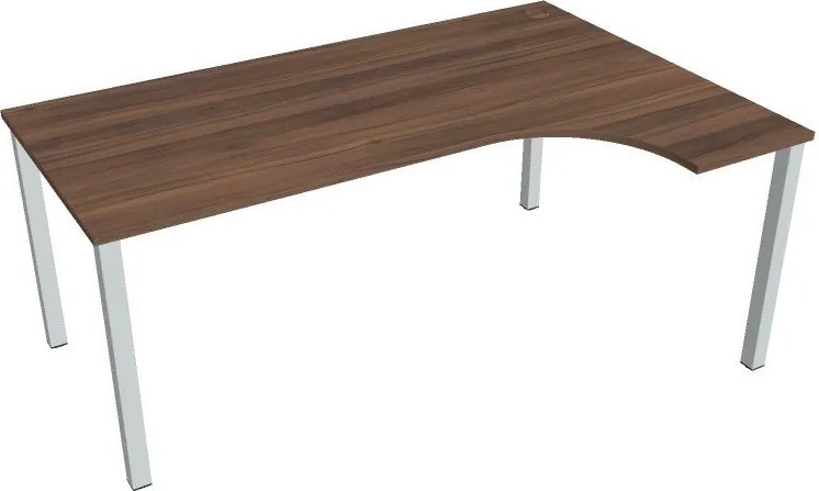 Kancelářský stůl Hobis Ergo levý UE 1800L, deskaakát, černá černá