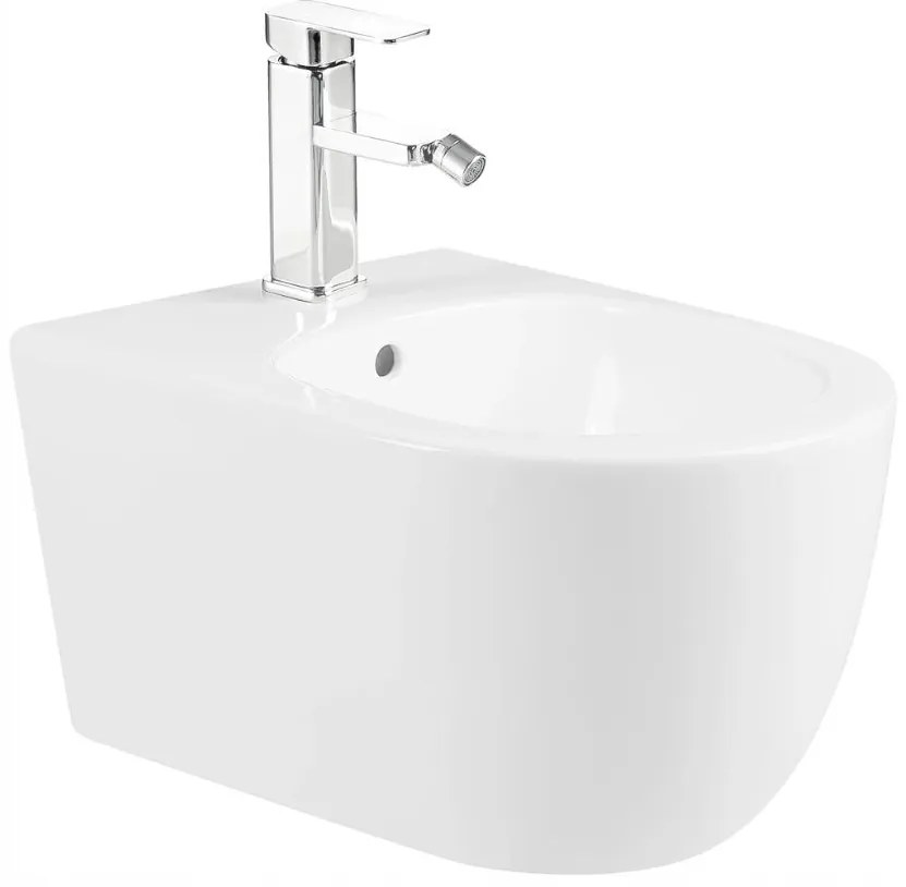 Mexen Carmen Rimless, závěsná WC mísa se sedátkem + bidet, bílá, 30880400+35884900
