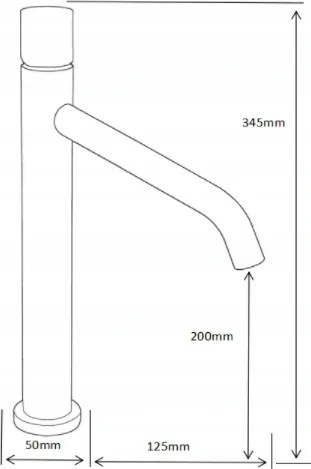 Mexen Rumba One vysoká umyvadlová baterie, černá/růžové zlato, 73511-76