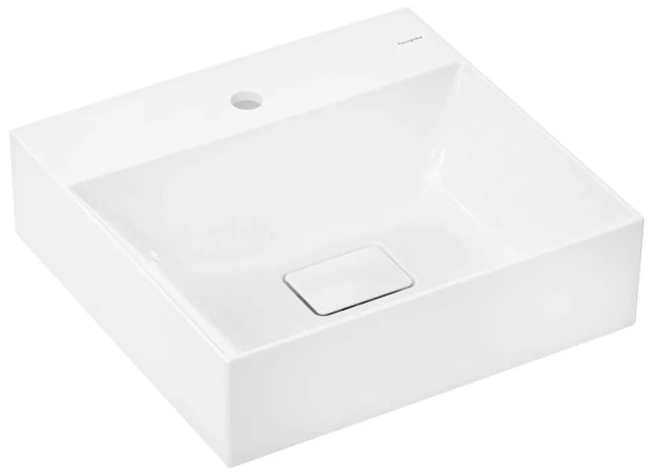 Hansgrohe Xevolos E - Umývátko 50x48 cm, bez přepadu, otvor pro baterii, SmartClean, bílá 61088450
