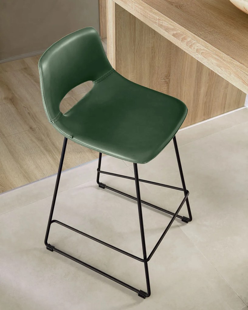 Barová židle mira 76 cm zelená MUZZA