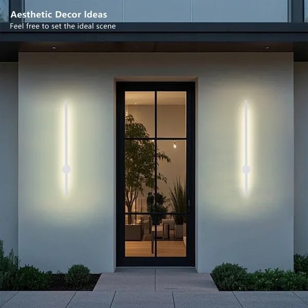 BRILAGI - LED Venk. nást. svít. AURA LED/12W/230V 3000K IP54 65 cm bílá CRI 90