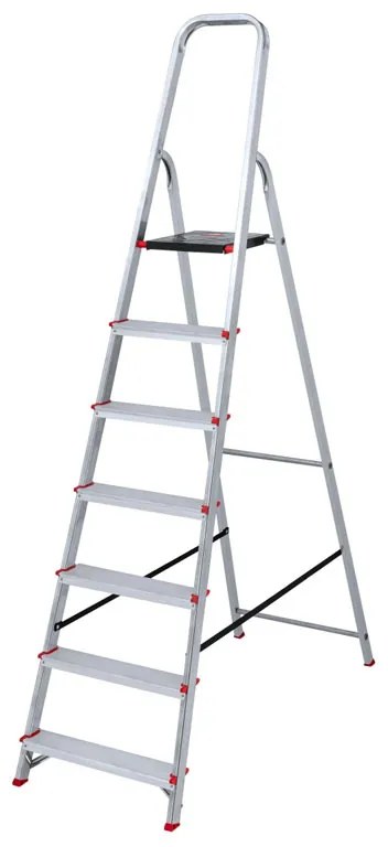 Hliníkové skládací schůdky VENBOS, 1x7 stupňů