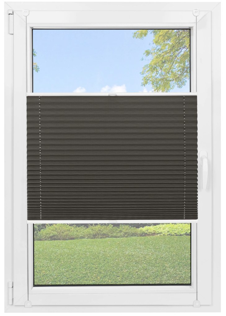 Plisa Termoizolaení plisovaná roleta Graphite Silver 36 cm x volitelná výška