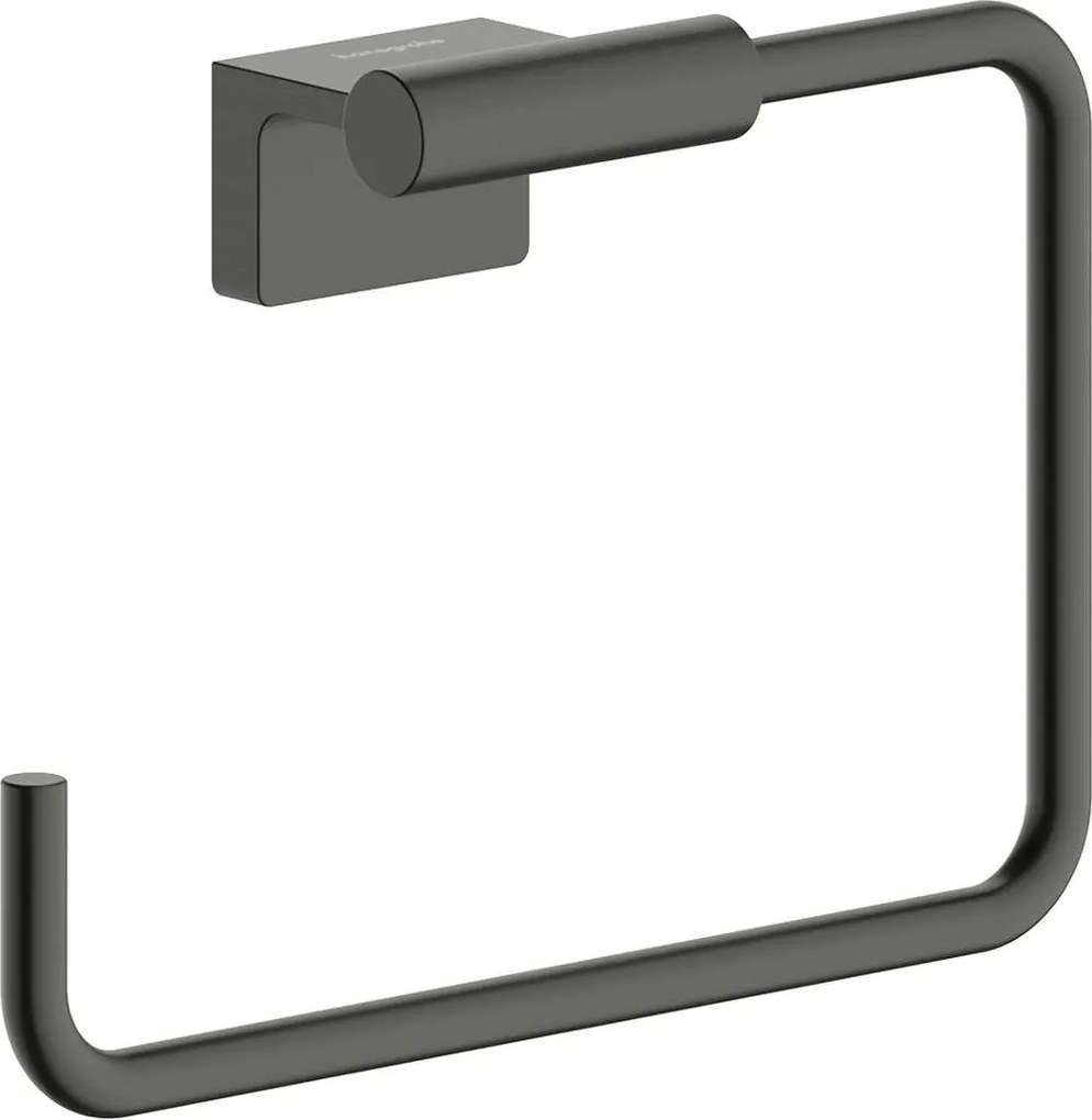 Hansgrohe AddStoris S - Držák ručníků, kartáčovaný černý chrom 41784340