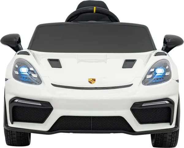 Elektrické autíčko Porsche Spyder RS 718 Lakýr bílé
