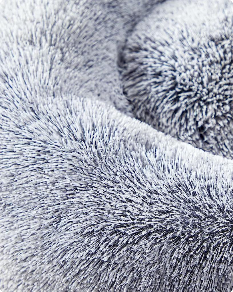 Plyšový pelíšek Fluffys L šedý