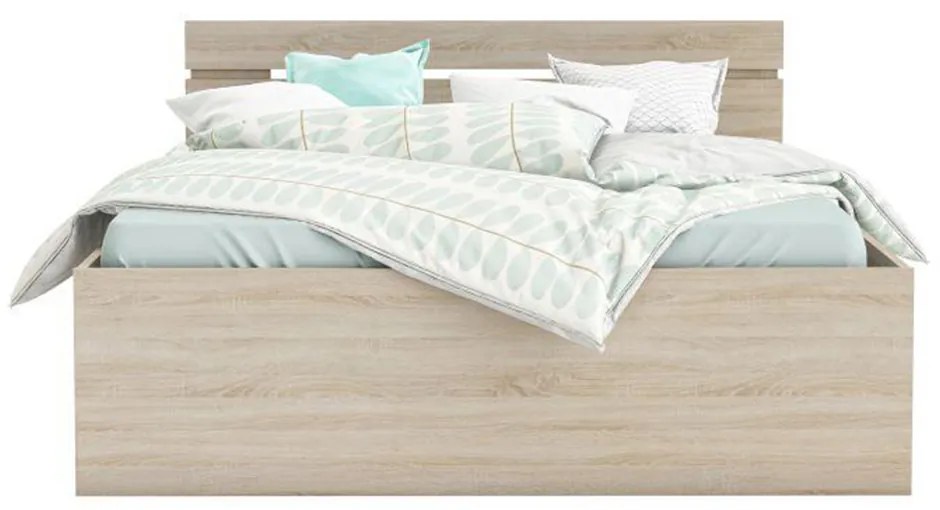 Manželská postel 140 cm Michigin (dub sonoma) (bez matrace a roštu)
