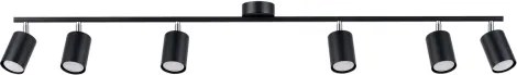 Stropní svítidlo SOLLUX LEMMI 6L černé GU10 6x10W bez žárovky SL.1169