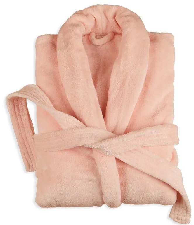 SCANquilt župan COMFORT světle růžová župan XXL