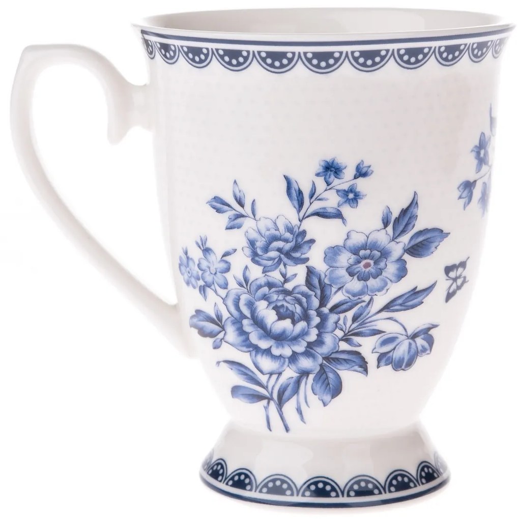 Porcelánový hrnek Blue Rose, 300 ml