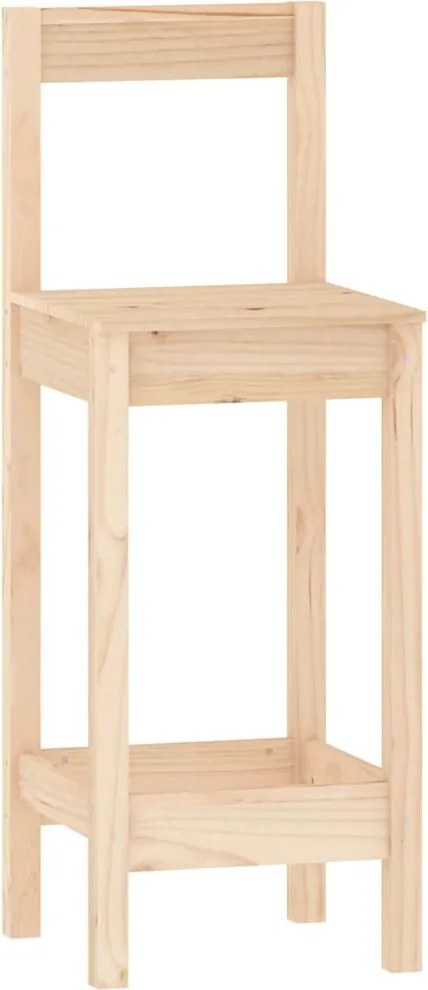 3dílný barový set masivní borové dřevo 3124732