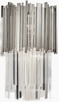 Pipe Organ Wall M Chrome – křišťálová nástěnná lampa 45 cm