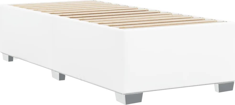 Rám postele bílý 90 x 200 cm umělá kůže 3284541