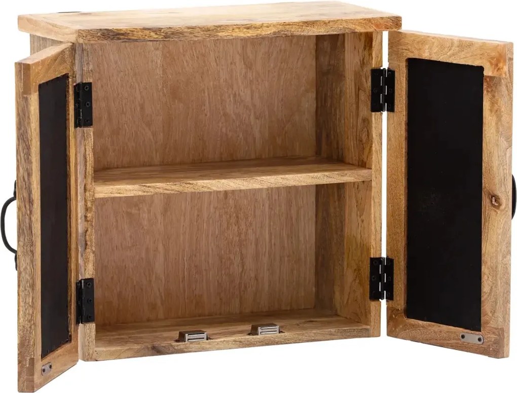 furniture-nabytek.cz - Masivní koupelnová skříňka Santoro z dřeva mango, přírodní – 80×40×80 cm