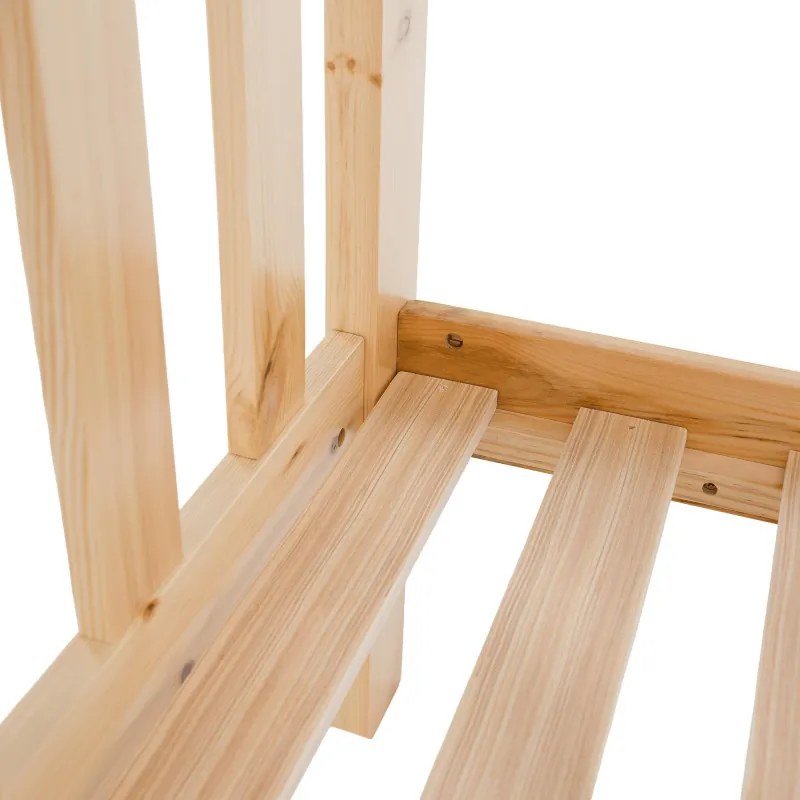 Patrová rozložitelná postel 90/140x200, přírodní, LUINI Kondela 0000235839