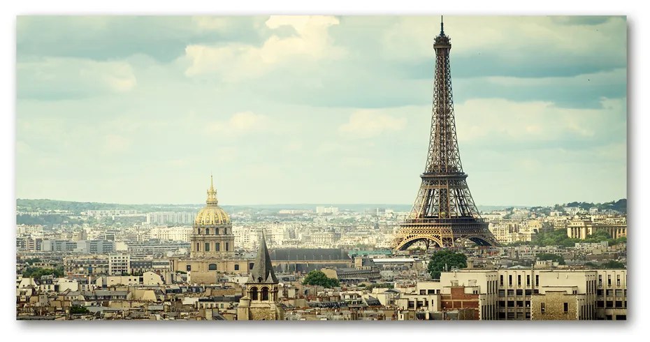 Wallmuralia Fotoobraz na skle Eiffelova věž Paříž 120x60 cm