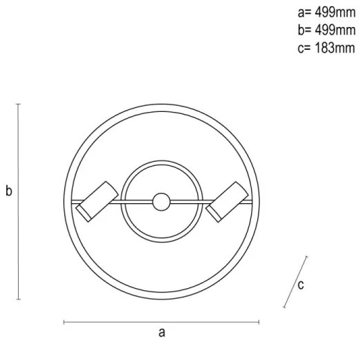 LED Stmívatelné stropní svítidlo LED/60W/230V 3000-6500K černá +dálkové ovládání