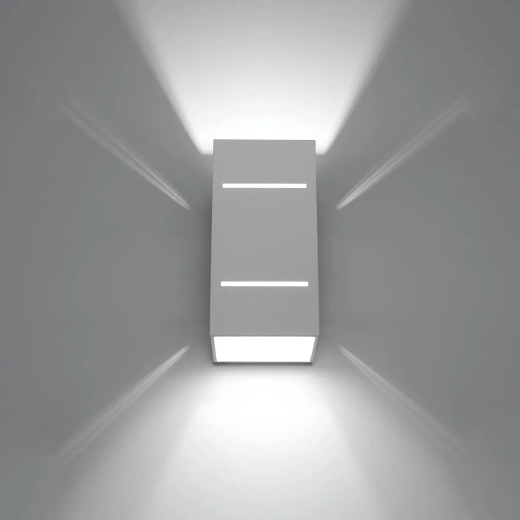 Sollux Lighting Nástěnné svítidlo BLOCCO bílé