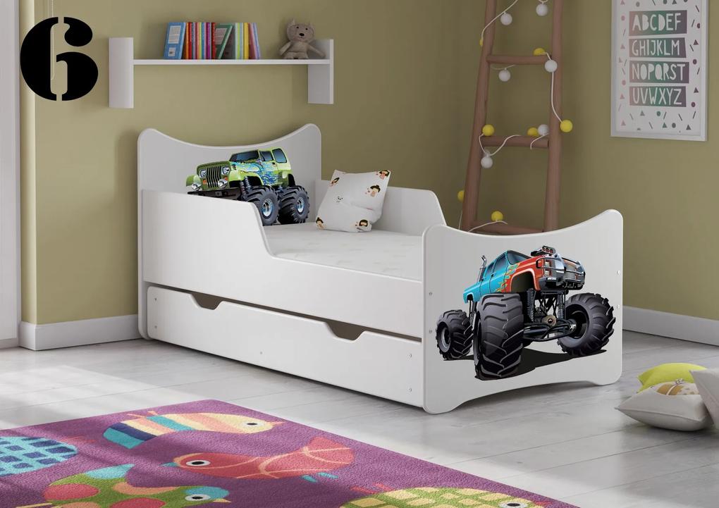 Plastiko Dětská postel se šuplíky Monster Truck - 6 - 180x90